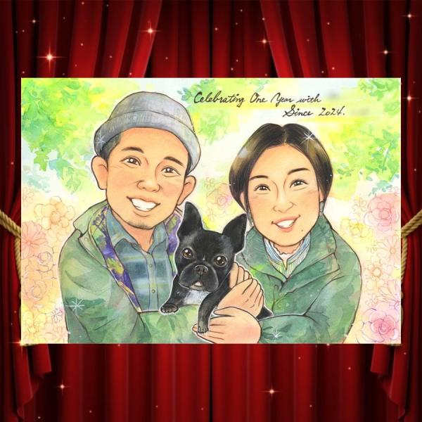 ・下描き満足保証・納期厳守・人気の似顔絵作家ずっと飾れる満足度の高い似顔絵をお届けします【ご利用の多いシーン】お祝い プレゼント 贈り物 ギフト 贈呈用 還暦 古希 喜寿 傘寿 米寿 卒寿 白寿 百寿 長寿 結婚記念日 金婚式 結婚50周年...