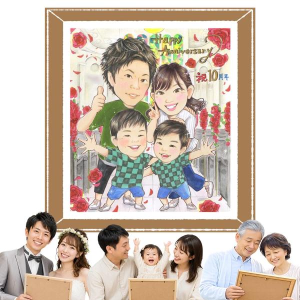 ・下描き満足保証・納期厳守・人気の似顔絵作家ずっと飾れる満足度の高い似顔絵をお届けします【ご利用の多いシーン】お祝い プレゼント 贈り物 ギフト 贈呈用 還暦 古希 喜寿 傘寿 米寿 卒寿 白寿 百寿 長寿 結婚記念日 金婚式 結婚50周年...