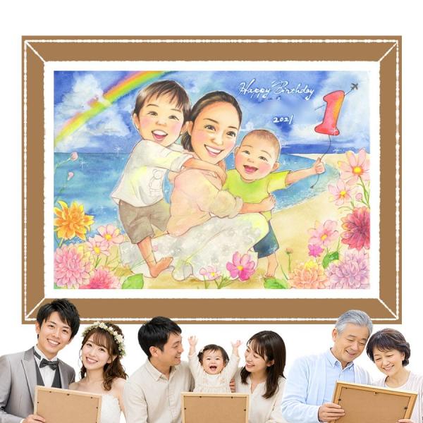 ・下描き満足保証・納期厳守・人気の似顔絵作家ずっと飾れる満足度の高い似顔絵をお届けします【ご利用の多いシーン】お祝い プレゼント 贈り物 ギフト 贈呈用 還暦 古希 喜寿 傘寿 米寿 卒寿 白寿 百寿 長寿 結婚記念日 金婚式 結婚50周年...