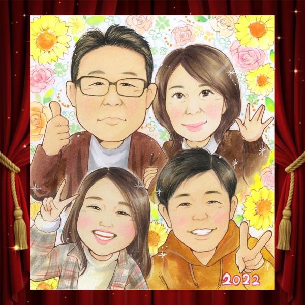 ・下描き満足保証・納期厳守・人気の似顔絵作家ずっと飾れる満足度の高い似顔絵をお届けします【ご利用の多いシーン】お祝い プレゼント 贈り物 ギフト 贈呈用 還暦 古希 喜寿 傘寿 米寿 卒寿 白寿 百寿 長寿 結婚記念日 金婚式 結婚50周年...