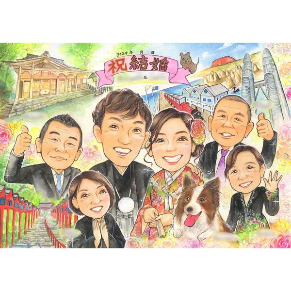 ・下描き満足保証・納期厳守・人気の似顔絵作家ずっと飾れる満足度の高い似顔絵をお届けします【ご利用の多いシーン】お祝い プレゼント 贈り物 ギフト 贈呈用 還暦 古希 喜寿 傘寿 米寿 卒寿 白寿 百寿 長寿 結婚記念日 金婚式 結婚50周年...