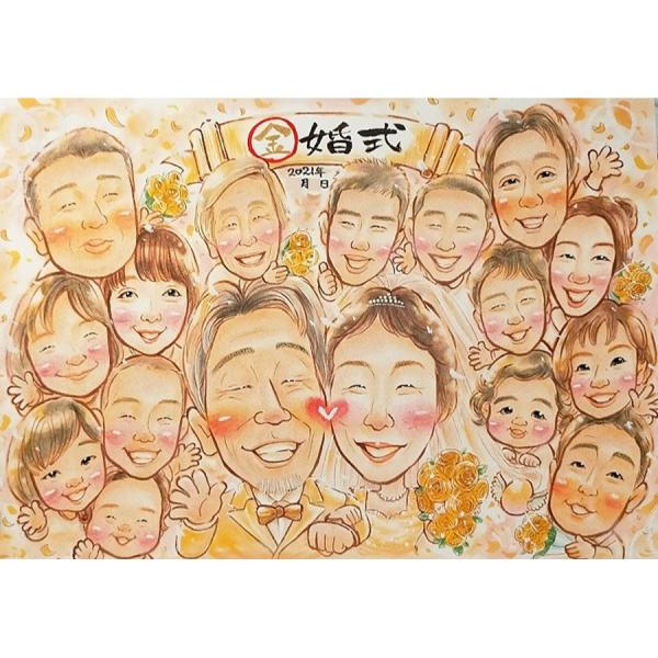 ・下描き満足保証・納期厳守・人気の似顔絵作家ずっと飾れる満足度の高い似顔絵をお届けします【ご利用の多いシーン】お祝い プレゼント 贈り物 ギフト 贈呈用 還暦 古希 喜寿 傘寿 米寿 卒寿 白寿 百寿 長寿 結婚記念日 金婚式 結婚50周年...