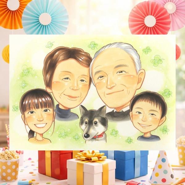 ・下描き満足保証・納期厳守・人気の似顔絵作家ずっと飾れる満足度の高い似顔絵をお届けします【ご利用の多いシーン】お祝い プレゼント 贈り物 ギフト 贈呈用 還暦 古希 喜寿 傘寿 米寿 卒寿 白寿 百寿 長寿 結婚記念日 金婚式 結婚50周年...