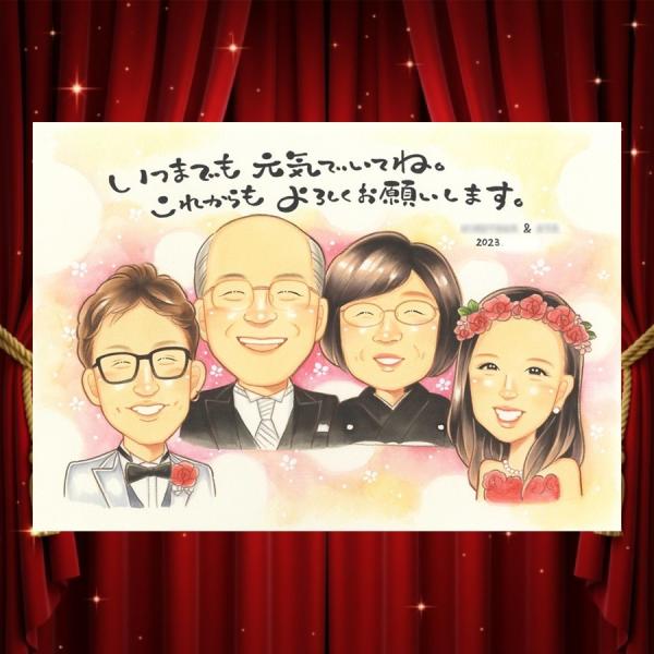 ・下描き満足保証・納期厳守・人気の似顔絵作家ずっと飾れる満足度の高い似顔絵をお届けします【ご利用の多いシーン】お祝い プレゼント 贈り物 ギフト 贈呈用 還暦 古希 喜寿 傘寿 米寿 卒寿 白寿 百寿 長寿 結婚記念日 金婚式 結婚50周年...