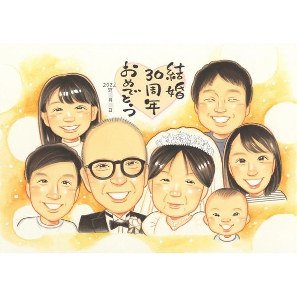 ・下描き満足保証・納期厳守・人気の似顔絵作家ずっと飾れる満足度の高い似顔絵をお届けします【ご利用の多いシーン】お祝い プレゼント 贈り物 ギフト 贈呈用 還暦 古希 喜寿 傘寿 米寿 卒寿 白寿 百寿 長寿 結婚記念日 金婚式 結婚50周年...