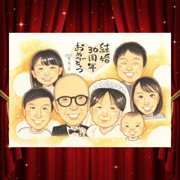 ・下描き満足保証・納期厳守・人気の似顔絵作家ずっと飾れる満足度の高い似顔絵をお届けします【ご利用の多いシーン】お祝い プレゼント 贈り物 ギフト 贈呈用 還暦 古希 喜寿 傘寿 米寿 卒寿 白寿 百寿 長寿 結婚記念日 金婚式 結婚50周年...