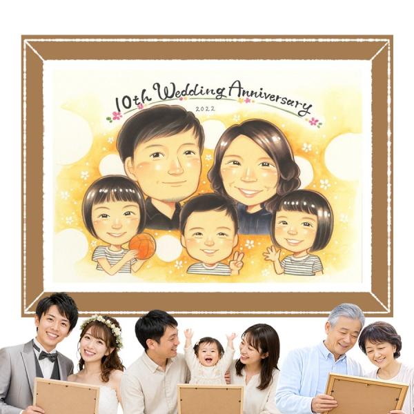 ・下描き満足保証・納期厳守・人気の似顔絵作家ずっと飾れる満足度の高い似顔絵をお届けします【ご利用の多いシーン】お祝い プレゼント 贈り物 ギフト 贈呈用 還暦 古希 喜寿 傘寿 米寿 卒寿 白寿 百寿 長寿 結婚記念日 金婚式 結婚50周年...