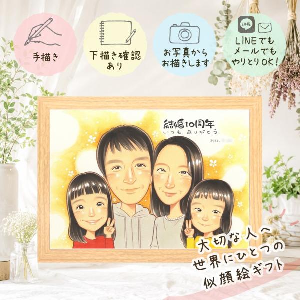 ・下描き満足保証・納期厳守・人気の似顔絵作家ずっと飾れる満足度の高い似顔絵をお届けします【ご利用の多いシーン】お祝い プレゼント 贈り物 ギフト 贈呈用 還暦 古希 喜寿 傘寿 米寿 卒寿 白寿 百寿 長寿 結婚記念日 金婚式 結婚50周年...
