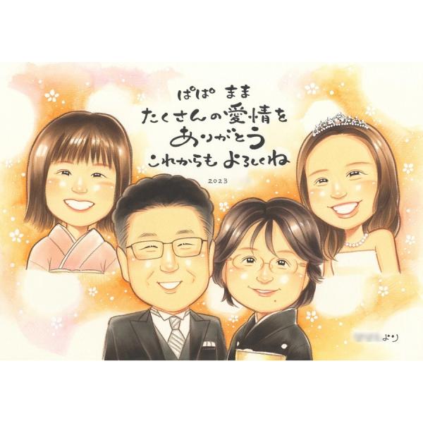 ・下描き満足保証・納期厳守・人気の似顔絵作家ずっと飾れる満足度の高い似顔絵をお届けします【ご利用の多いシーン】お祝い プレゼント 贈り物 ギフト 贈呈用 還暦 古希 喜寿 傘寿 米寿 卒寿 白寿 百寿 長寿 結婚記念日 金婚式 結婚50周年...