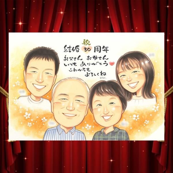 ・下描き満足保証・納期厳守・人気の似顔絵作家ずっと飾れる満足度の高い似顔絵をお届けします【ご利用の多いシーン】お祝い プレゼント 贈り物 ギフト 贈呈用 還暦 古希 喜寿 傘寿 米寿 卒寿 白寿 百寿 長寿 結婚記念日 金婚式 結婚50周年...