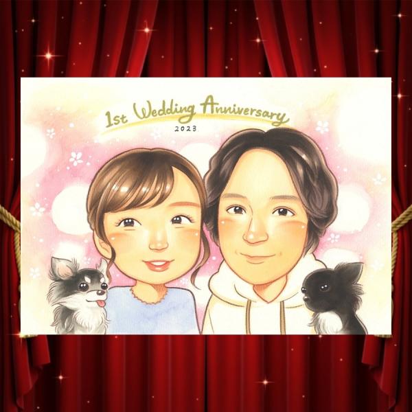 ・下描き満足保証・納期厳守・人気の似顔絵作家ずっと飾れる満足度の高い似顔絵をお届けします【ご利用の多いシーン】お祝い プレゼント 贈り物 ギフト 贈呈用 還暦 古希 喜寿 傘寿 米寿 卒寿 白寿 百寿 長寿 結婚記念日 金婚式 結婚50周年...
