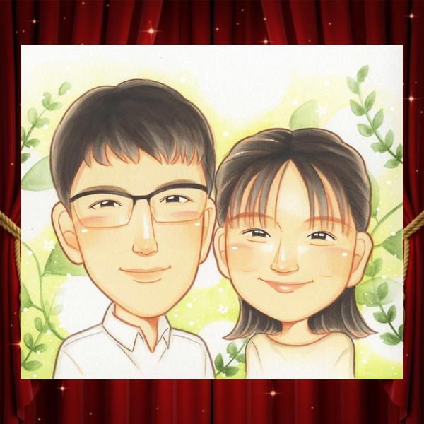・下描き満足保証・納期厳守・人気の似顔絵作家ずっと飾れる満足度の高い似顔絵をお届けします【ご利用の多いシーン】お祝い プレゼント 贈り物 ギフト 贈呈用 還暦 古希 喜寿 傘寿 米寿 卒寿 白寿 百寿 長寿 結婚記念日 金婚式 結婚50周年...
