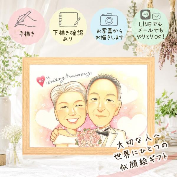 ・下描き満足保証・納期厳守・人気の似顔絵作家ずっと飾れる満足度の高い似顔絵をお届けします【ご利用の多いシーン】お祝い プレゼント 贈り物 ギフト 贈呈用 還暦 古希 喜寿 傘寿 米寿 卒寿 白寿 百寿 長寿 結婚記念日 金婚式 結婚50周年...