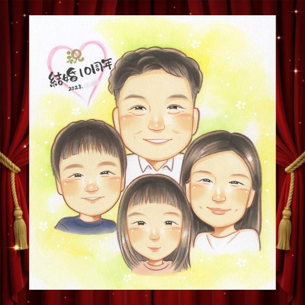 ・下描き満足保証・納期厳守・人気の似顔絵作家ずっと飾れる満足度の高い似顔絵をお届けします【ご利用の多いシーン】お祝い プレゼント 贈り物 ギフト 贈呈用 還暦 古希 喜寿 傘寿 米寿 卒寿 白寿 百寿 長寿 結婚記念日 金婚式 結婚50周年...