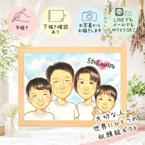 ・下描き満足保証・納期厳守・人気の似顔絵作家ずっと飾れる満足度の高い似顔絵をお届けします【ご利用の多いシーン】お祝い プレゼント 贈り物 ギフト 贈呈用 還暦 古希 喜寿 傘寿 米寿 卒寿 白寿 百寿 長寿 結婚記念日 金婚式 結婚50周年...