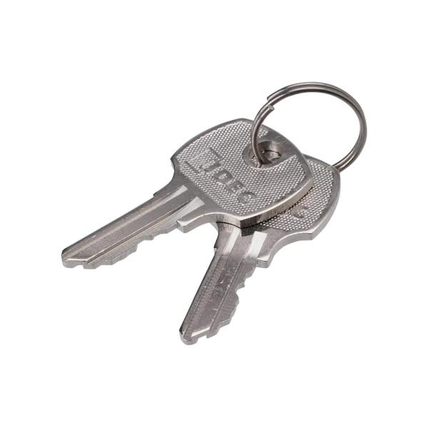 「商品情報」・プッシュロック鍵リセット用スペアキーです「主な仕様」材質：黄銅+ニッケルメッキ適用 ASD*K形 / ASN□K□-T形 / ASS*K形 / ASTN*K形 / ASW*K形寸法(mm) L39×W19.7×t1.8使用用途...