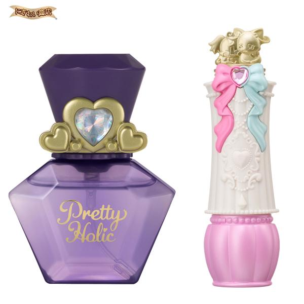 【Pretty Holic プリティアップフレグランス キュアアルカナ・シャドウ + Pretty Holic プリティアップリップ わんだふるぷりきゅあ！】キュアアルカナ・シャドウをモチーフにした宝石のようなかたちのフレグランス（ライラッ...