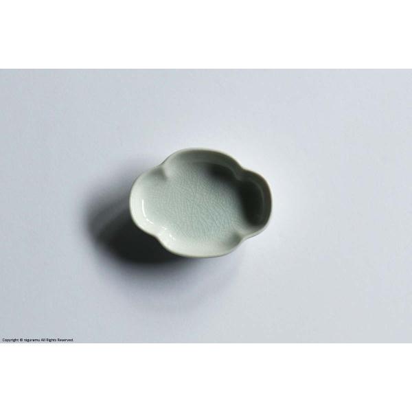 ツバ形豆皿 100mm100"W × 80"D × 25"H mm重量: 80 g材質：磁器