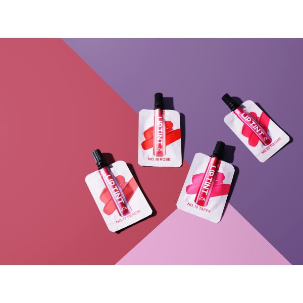 軽くて薄くて持ち運びの便利なパウチ型のリップティントです。ミニバックでもかさばらず、パンツのポケットに入れても膨らまないので、タイトな服やデニムのポケットでもオシャレにカッコよく持ち運べます。乾燥しやすいイメージのあるリップティントに保湿成...