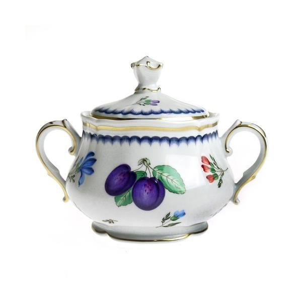 紫のプラムを中心に「フルーツ」「小花」を美しく描いた、リチャードジノリ窯を代表するシリーズです。  ロココ様式の&amp;ldquo;アンティコドッチア&amp;rdquo;と呼ばれるこのシェイプは、18世紀半ばにデザインされました。   ...