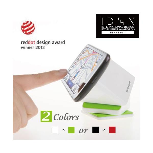 マルチ車載ホルダー　MAGIC STANDiphone5C/スマートフォン/GPSなどいろいろ装着可能！360度回転で使いやすい。装着も吸盤式なので場所を選びません。サイズ　：　スマホ吸着面　約5.0x5.0cm（約2 x 2 x 2.6 ...