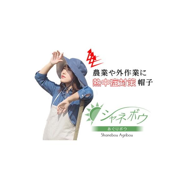 超高温時代の今、新しい農業用帽子が登場！79から93％の太陽からの輻射熱をカットし、紫外線も98％カット。首に通気の穴があるので爽やかな風が通り抜けます。