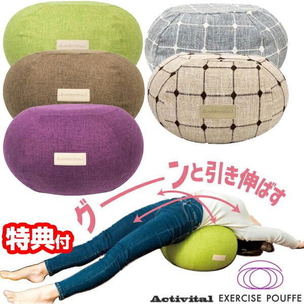 Activitalエクササイズプフ エクササイズ・プフ フィットネス 体幹 体幹トレーニング クッション プフ 使い方 トレーニング バランスボール おすすめ 人気 ぽっこり お腹 効果 比較 ランキング 女性 男性 誕生日 母の日 父の日...