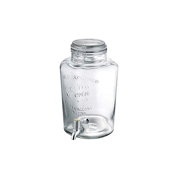 材質：ガラス・シリコーンゴム・ＡＢＳ樹脂クロムメッキ・ポリプロピレン・亜鉛合金クロムメッキ・ステンレスサイズ：２５２×２００×３２０ｍｍ容量：６．３５Ｌ自家製サングリアなどに！クリアなガラス容器から見えるドリンクやフルーツは爽やかでおしゃれ...