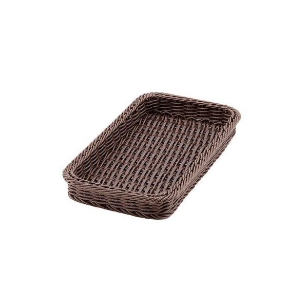 商品コード：CO-703（アイボリー）/CO-704（ブラウン）/CO-710（ブラック）材質：ポリプロピレン樹脂　耐熱温度：120℃　サイズ：320x180xＨ40mm※丸材＆平材ミックスの仕様です。