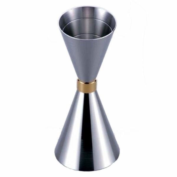 ●材質／18-8ステンレス●サイズ／φ4.7×H11.6cm●小さいカップ／10ml・20mlのライン、満水で30ml　大きいカップ／15ml・30mlのライン、満水で45ml●生産国／日本製（燕三条産）＊ウィスキーの水割り・ストレートから...