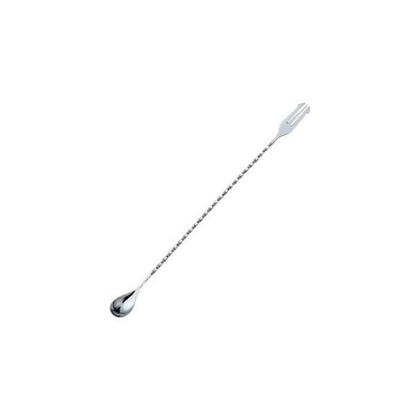 ●材質／18-8ステンレス●サイズ／37×2.6×2.2cm●生産国／日本製（燕三条産）☆プロのバーテンダーに聴いた、使いやすい長さと螺旋形状がポイントのバースプーンです。☆柄の螺旋が右巻きの右利き用です。☆螺旋部分がスプーンとフォークの直...