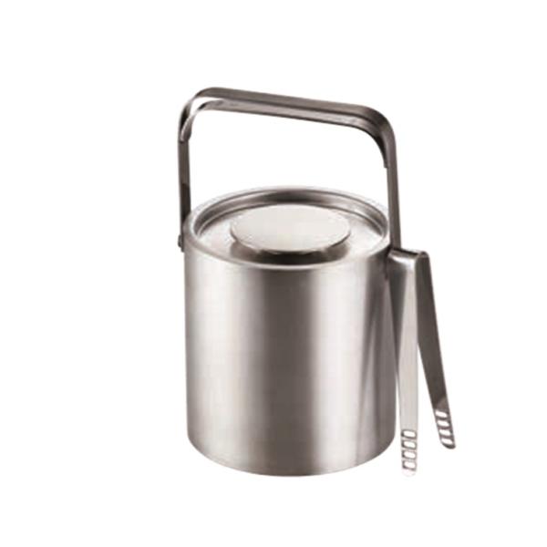 ●サイズ／φ150×150×高さ145mm●容量／1350ｍL●材質／18-8ステンレス（二重構造）●生産国／日本製（燕三条産）〇二重構造のアイスペールを艶消し仕上げにして、ハンドルを黒発色にすることで重厚感が増しています。〇酸化発色には抗...