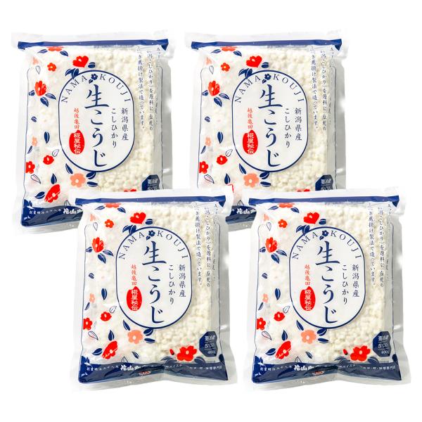 五ツ星お米マイスターが厳選した新潟県産コシヒカリを100%使用！昔ながらの製法で大切に育てられた新鮮な生糀です。発酵力が強いので、甘酒・味噌・塩麹などの発酵食品をご家庭でより美味しく作れます。五ツ星お米マイスターが厳選した新潟県産コシヒカリ...