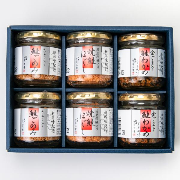 国産の秋鮭を使用して作った、三幸の「鮭ほぐし」シリーズ。シンプルな味わいに加えて、食感や香りをプラスしたものなど、全部で3種類をご用意しました。化粧箱入りでギフトにも最適です。株式会社三幸は、「本当に美味しいご飯のお供やお酒のおつまみ」を探...