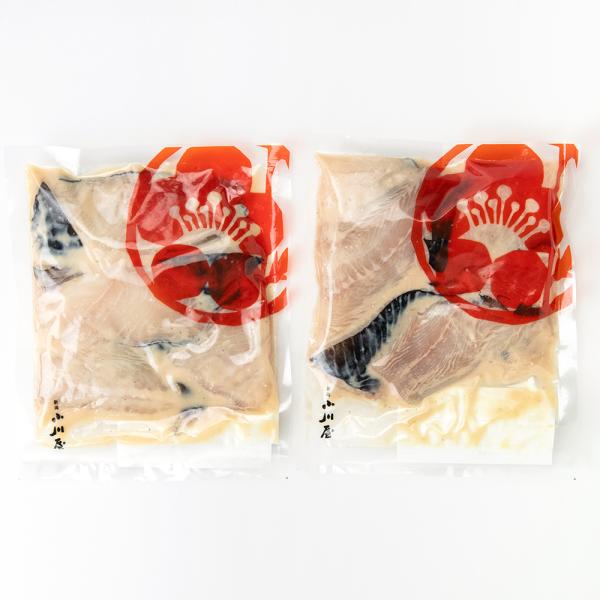 新潟小川屋の看板商品「越乃甘粕漬」と「復刻味噌漬」を、厳選した魚で味わっていただける詰め合わせです。一部、ご家庭用の規格外商品もご用意しました。贈り物にも、ご自宅用にもおススメですよ。新潟小川屋は、中心街の「古町（ふるまち）」にて120年以...