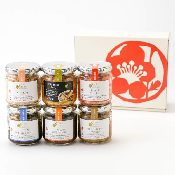 「新潟小川屋」の人気商品、「ご飯にひとさじ」。今回ご紹介するのは、新潟の郷土料理「さけの焼漬」をほぐし身にした商品をメインに据えた詰め合わせです。新潟らしさを届ける贈り物にも最適ですよ。老舗・新潟小川屋の「ご飯にひとさじ」は、ご飯のお供の瓶...