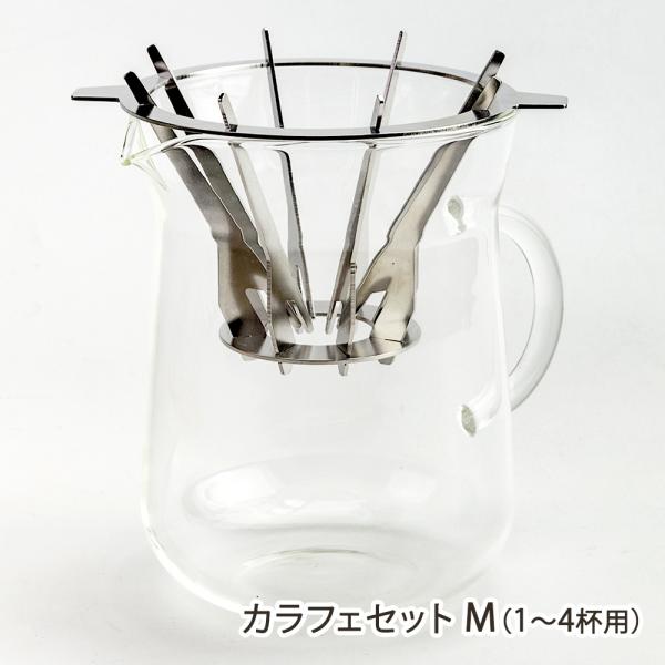 コーヒーを愉しむのは「準備の時間」から。ゆっくりゆったりとした気持ちでコーヒーを淹れる「時」を大切にするためのコーヒードリッパーです。耐熱ガラス製のカラフェとセットにしてお届けします。燕市にある株式会社シンドーから生まれた自社ブランド「U＋...