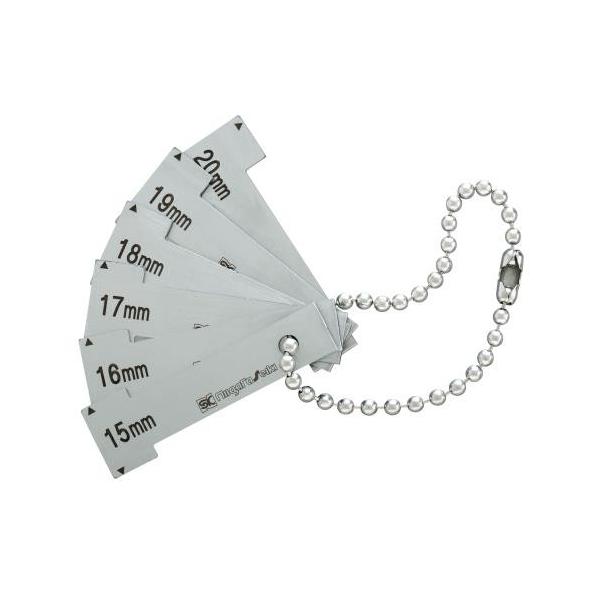 ■特長・ゲージを当てることで簡単に電極の隙間が測定できます。・電極隙間ゲージの6本セットで、15-20mmの測定ができます。・ボールチェーン付です。■用途・溶接機の電極隙間測定に■仕様・器差(mm)：±0.2・板厚(mm)：1・本体質量：2...