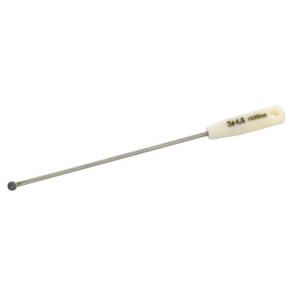 ■特長・先端は超硬ボール球で耐久性に優れています。・二輪車、四輪車製造ライン上でのアッセンブリー部品取付時に位置確認が容易にできます。■用途・隙間測定に■仕様・真球度(mm)：0.005・径精度(mm)：±0.005・本体質量：7g・本体サ...