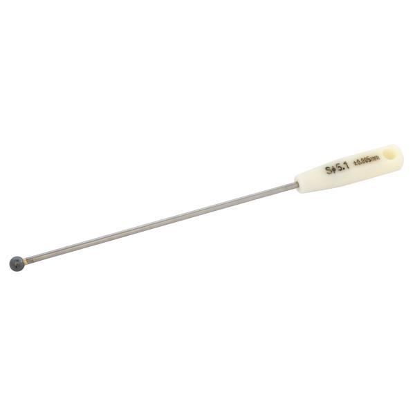 ■特長・先端は超硬ボール球で耐久性に優れています。・二輪車、四輪車製造ライン上でのアッセンブリー部品取付時に位置確認が容易にできます。■用途・隙間測定に■仕様・真球度(mm)：0.005・径精度(mm)：±0.005・本体質量：8g・本体サ...