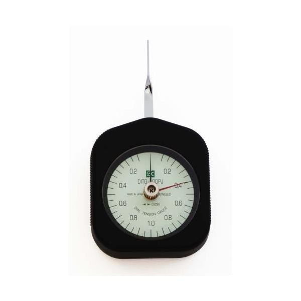 ■特長・置針式なので測定時の瞬間最高値を簡単に読み取ることができます。■用途・ボタンの押圧力、バネ張力の測定に■仕様・測定範囲(N)：0.1-1・分解能(N)：0.05・指示誤差：±0.5目盛・目盛仕様：0.1-1-0.1・本体質量：55g...