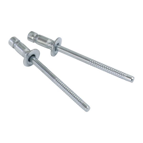 ■特長・ボルト、ナットでの固定とは違い、片側からの操作で複数の素材を締結できます。・頭部が大きく変形(座屈)するため、高密着性でガタツキも抑制します。・密封性、防水性に優れたシールドタイプの特性も併せ持つ特殊なリベットです。・マンドレルには...