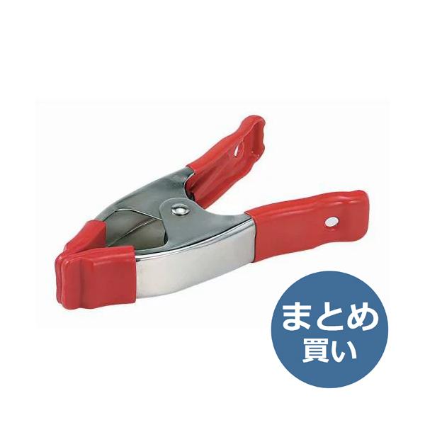 ■特長・ワンタッチではさめるスプリング式クランプです。・品物を傷めない先端樹脂コーティングです。■用途・切断、接着、釘打ちの際の材料の固定に■仕様・材質：[本体]スチール・全長(mm)：150・最大口開(mm)：50・口の深さ(mm)：60...