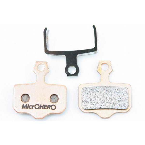 ・高耐熱性、高耐久性、高フリクションの銅メタル高温焼結パッドになります。レジン製のパッドと比べ、制動力、耐久性が２割アップできると言われております。・ディスクブレーキパッド左右二枚セット（キャリパー一個分）になります。・鳴き軽減成分を配合し...