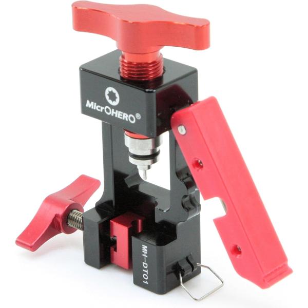 MicrOHERO製 自転車 油圧ディスクブレーキ ニードルドライバー挿入ツール 油圧ホースカッター/ディスクブレーキホースカッター付き 2in1 自転車油圧ホースフィッティング コネクターインサート／オリーブ インサートツール　MH-DT...