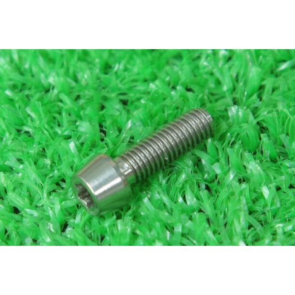 ・主な仕様：サイズ：Ｍ５＊１６ｍｍヘッド直径：最大　約　８．０ｍｍ　コニカル形状　ヘッド高さ：約　５．３ｍｍ対応工具：Ｔ２５レンチ材質：Ｔｉ−６Ａｌ−４Ｖ平均重量：　約１．９ｇ／本※マニュアル、パッケージ無