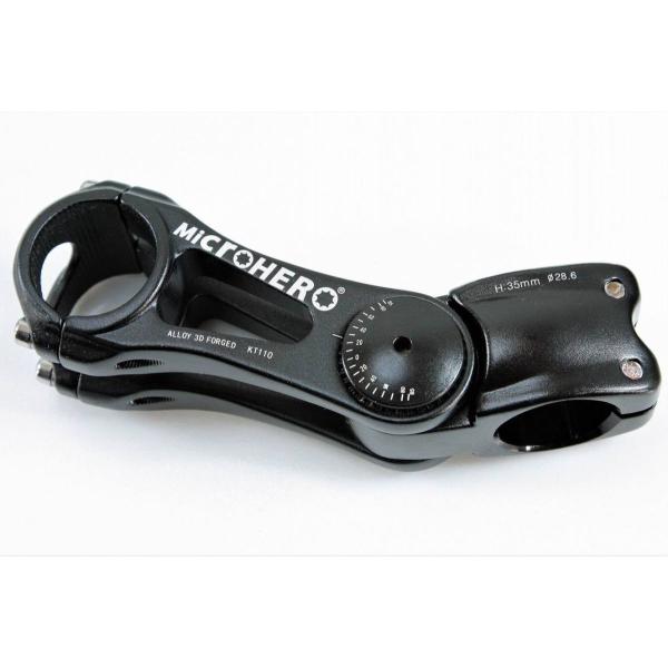 ・主な仕様:●重量：約　292ｇ　（実測） ●角度　+-85度 ●ハンドルクランプ径　Φ31.8mm ●コラムクランプ径　　 Φ28.6mm オーバーサイズ ●ハンドルクランプ幅　44.5mm ●タックハイト　35mm ●長さ　110mm　...