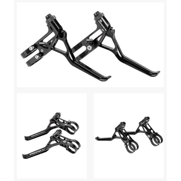 ・主な仕様：・材質：本体／レバー部　アルミ合金・ハンドル取り付けバンド：22.2mm・重さ：約　64g（ペア、カタログ値）・３フィンガー※パッケージ無し、マニュアル無し