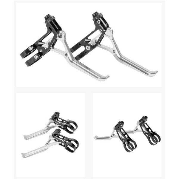 ・主な仕様：・材質：本体／レバー部　アルミ合金・ハンドル取り付けバンド：22.2mm・重さ：約　64g（ペア、カタログ値）・３フィンガー※パッケージ無し、マニュアル無し