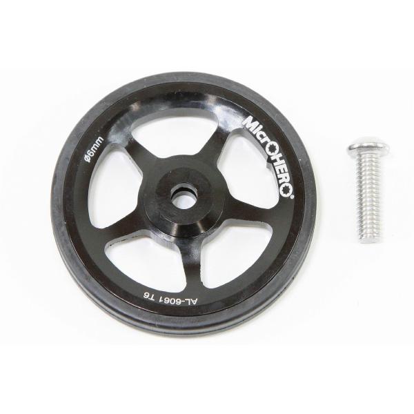 ・主な仕様：・材質　　アルミ合金　ゴム・外径　約61ｍｍ　厚み　約8ｍｍ・重さ　約30ｇ・取り付け穴径　Φ6ｍｍ・取付ボルト　Ｍ６　ステンレス※パッケージ、マニュアル無